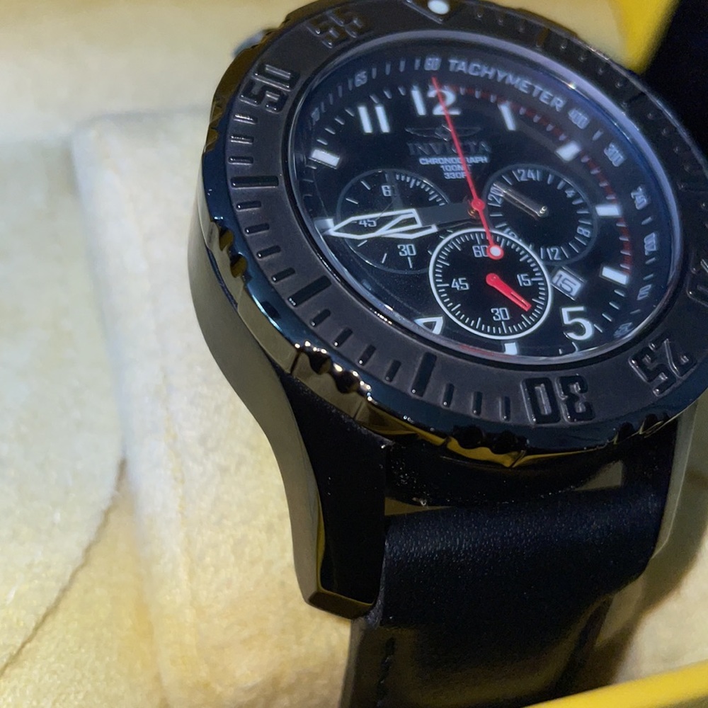 Invicta Chronograph Gunmetal Ion-Plated Watch - Gem